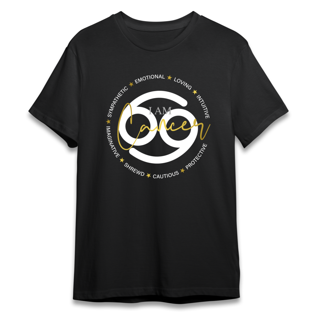 I am Cancer - T shirt - Tech print